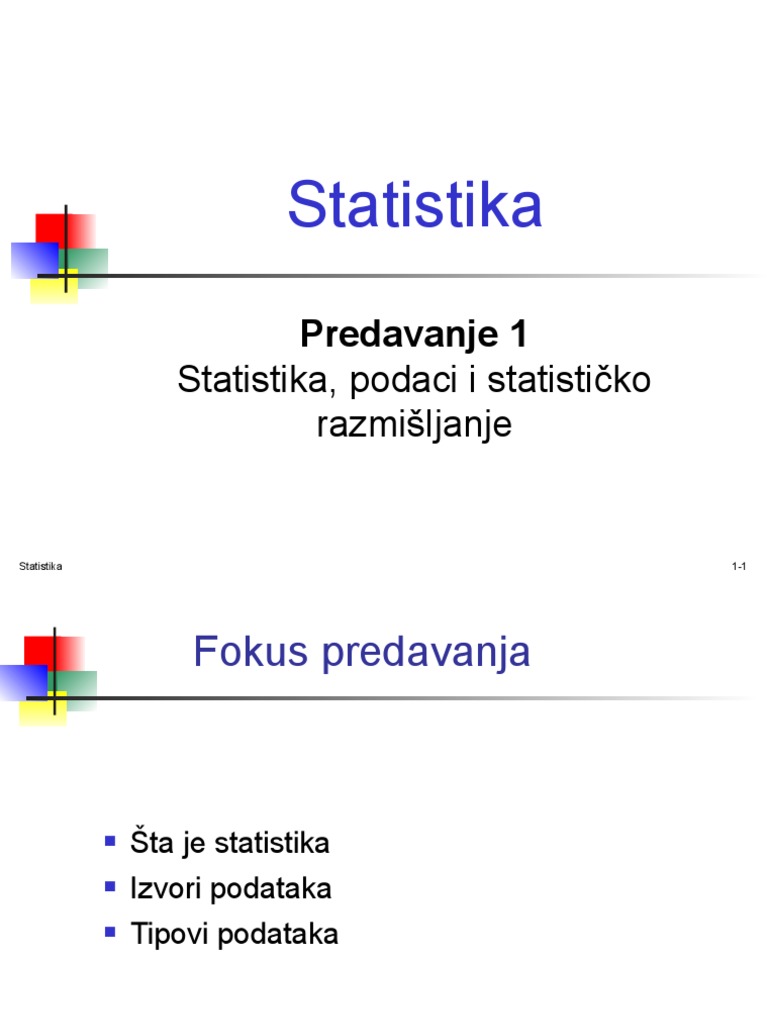 Predavanje 1 | PDF