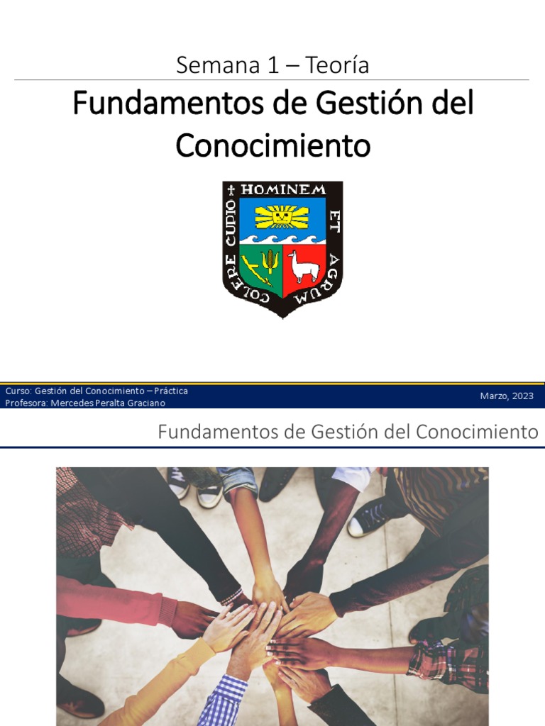 GC S1 Fundamentos de Gestión del Conocimiento 20.03.2023 | PDF ...