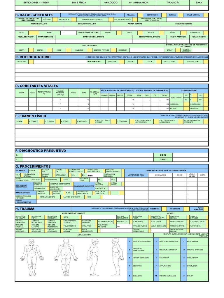 Anexo 2 Atención Prehospitalaria 2021 | PDF | Parto | Herida