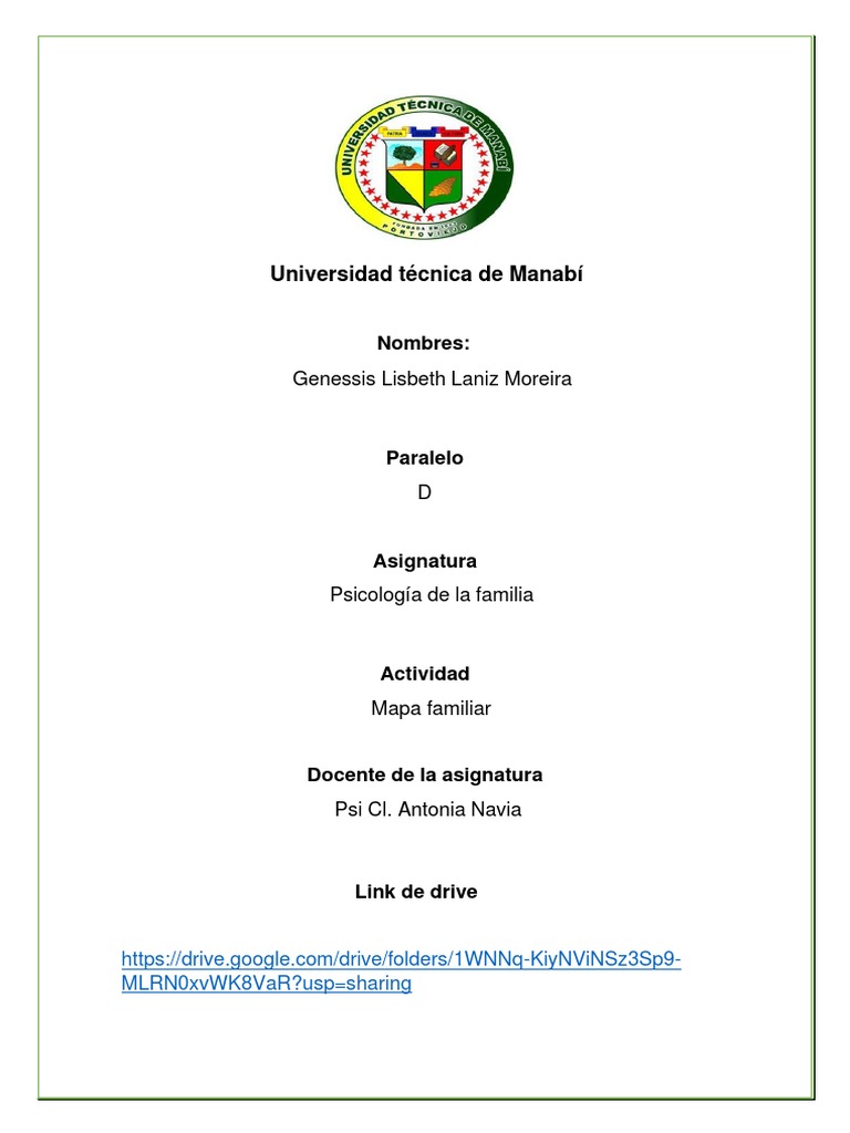 Mapa Familiar. | PDF | Salud y bienestar