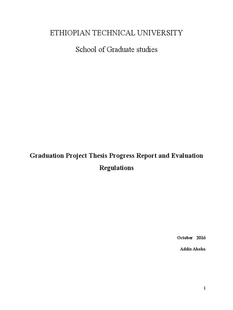 ETU Progress Report Guidelines | Download Free PDF | Thesis ...