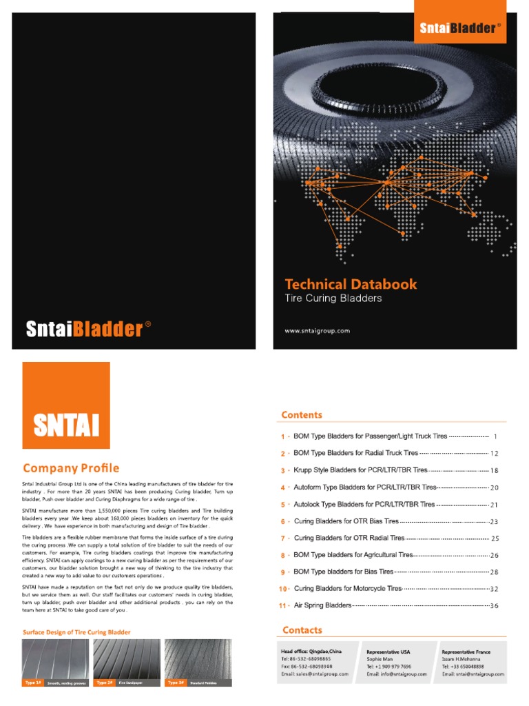 Curing Bladder Catalogue 2021 | PDF