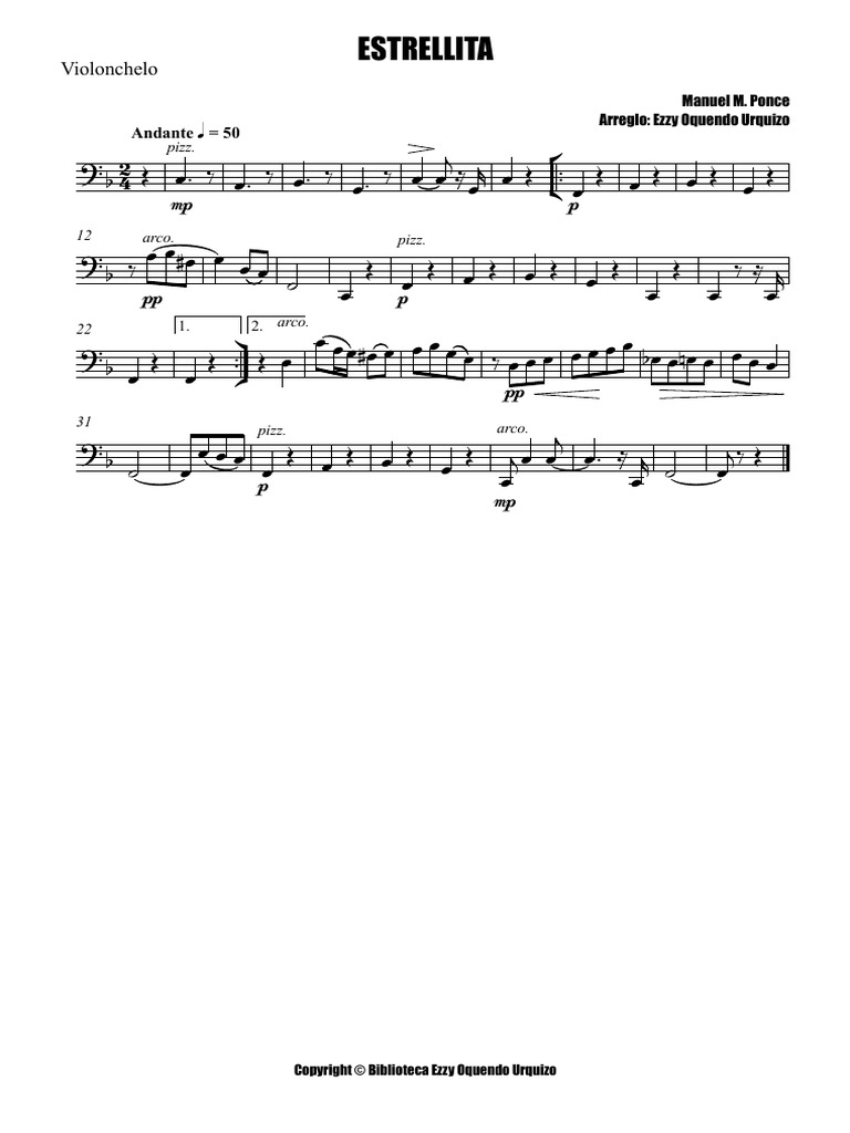 Estrellita - Violonchelo | PDF