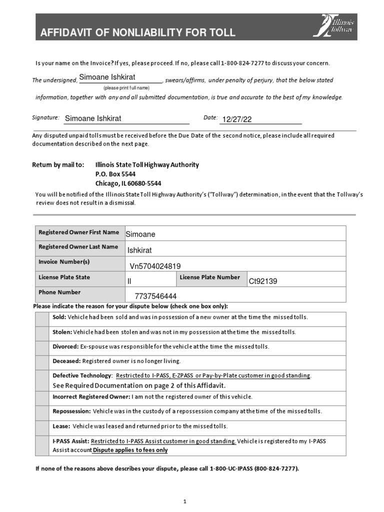 Affidavit of Non Liability | PDF | Private Law