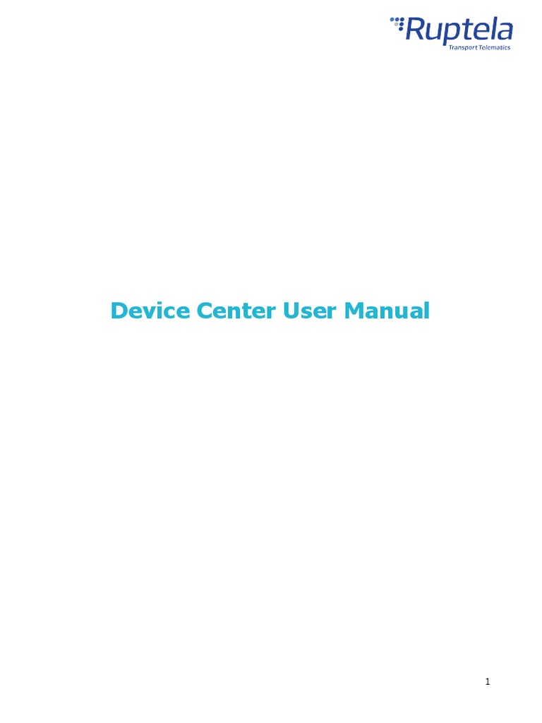 Device Center User Manual | PDF | Computer File | Port (Computer Networking)