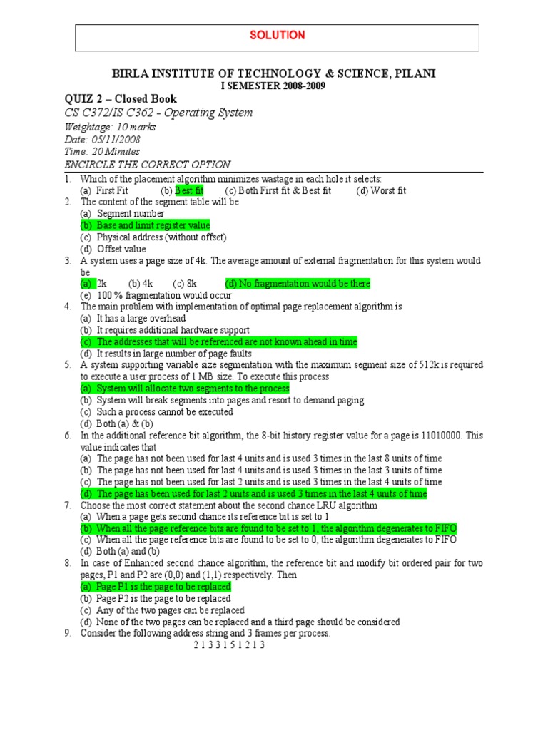 03-04 Soluions | PDF | Computer Hardware | Computing