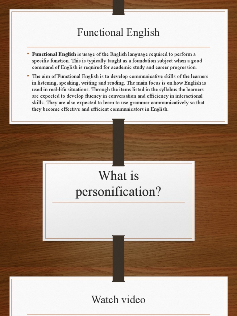 Functional English | PDF | English Language | Anthropomorphism