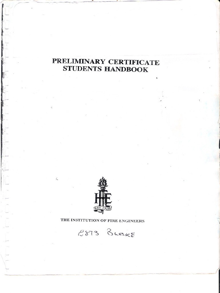 Preliminary Certificate Student Handbook | PDF