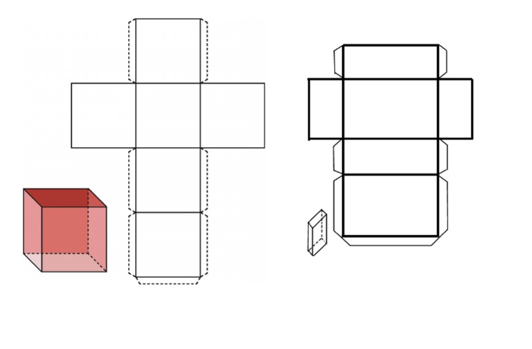 Redes Cubo y Paralelepípedo | PDF