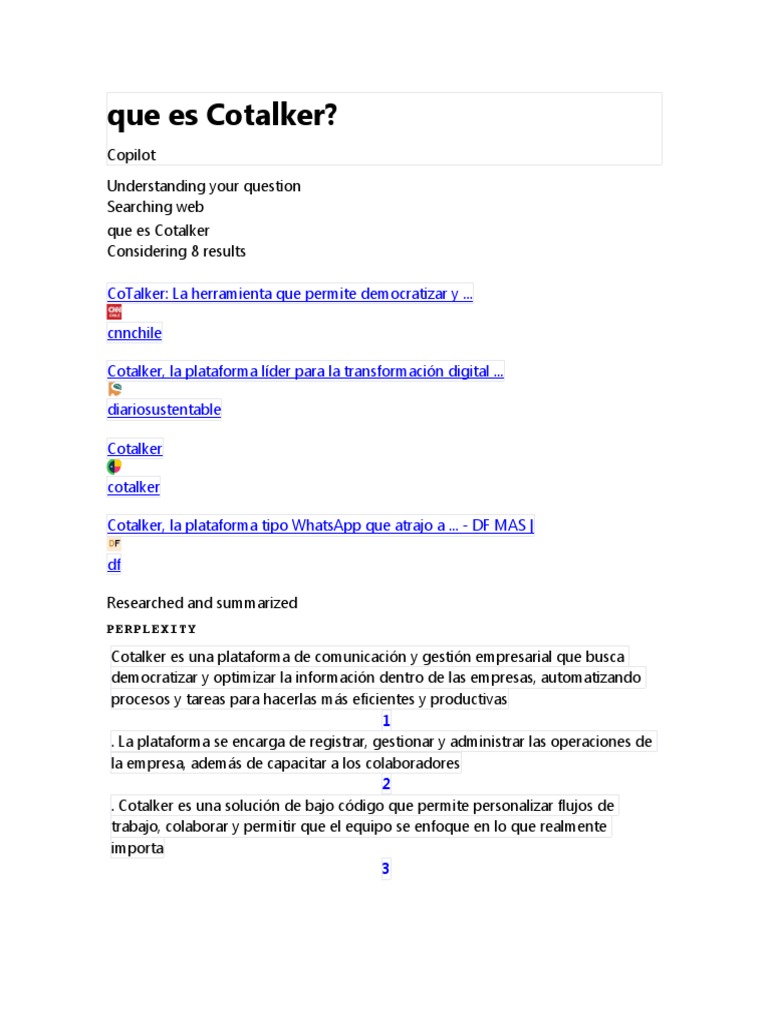 Que Es Cotalker | PDF | Desarrollo de software | Informática