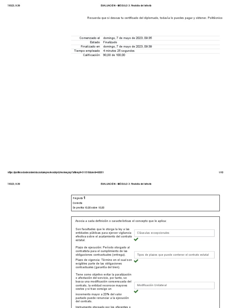 EVALUACIÓN - MÓDULO 3 - Revisión Del Intento | PDF | Justicia | Crimen y violencia