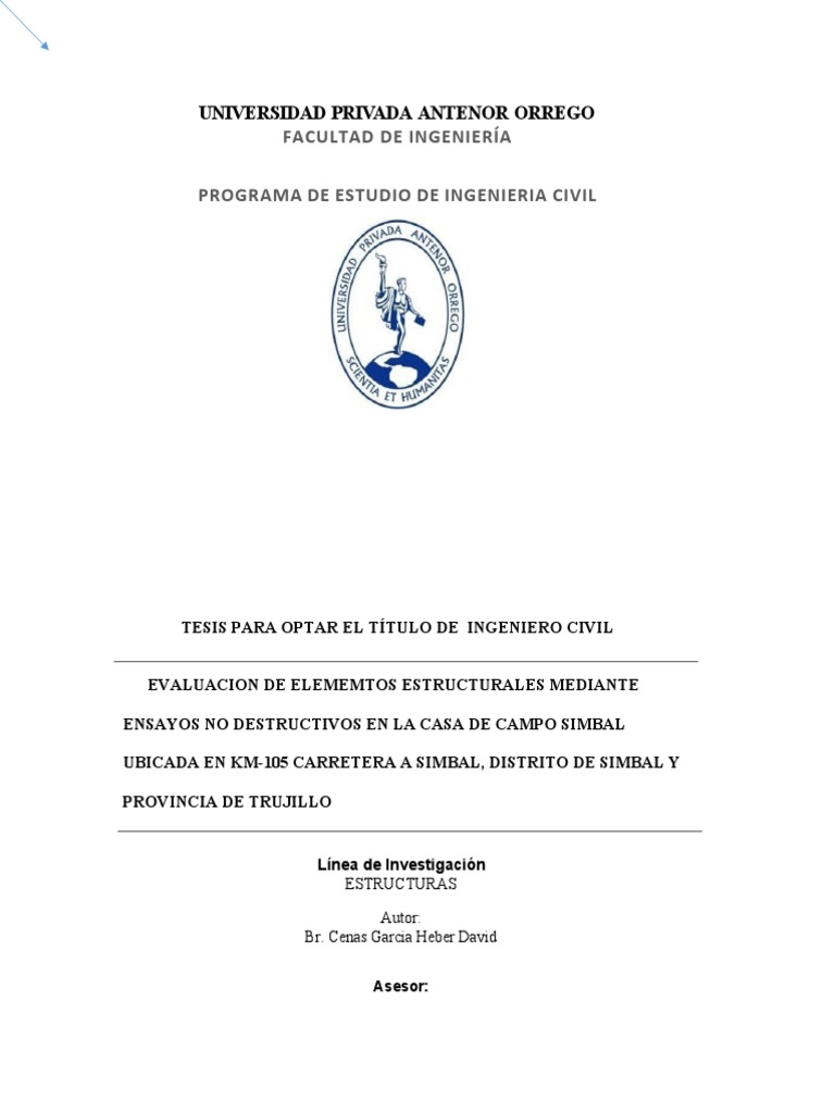 Evaluación Estructural en Simbal | PDF | Hormigón | Acero