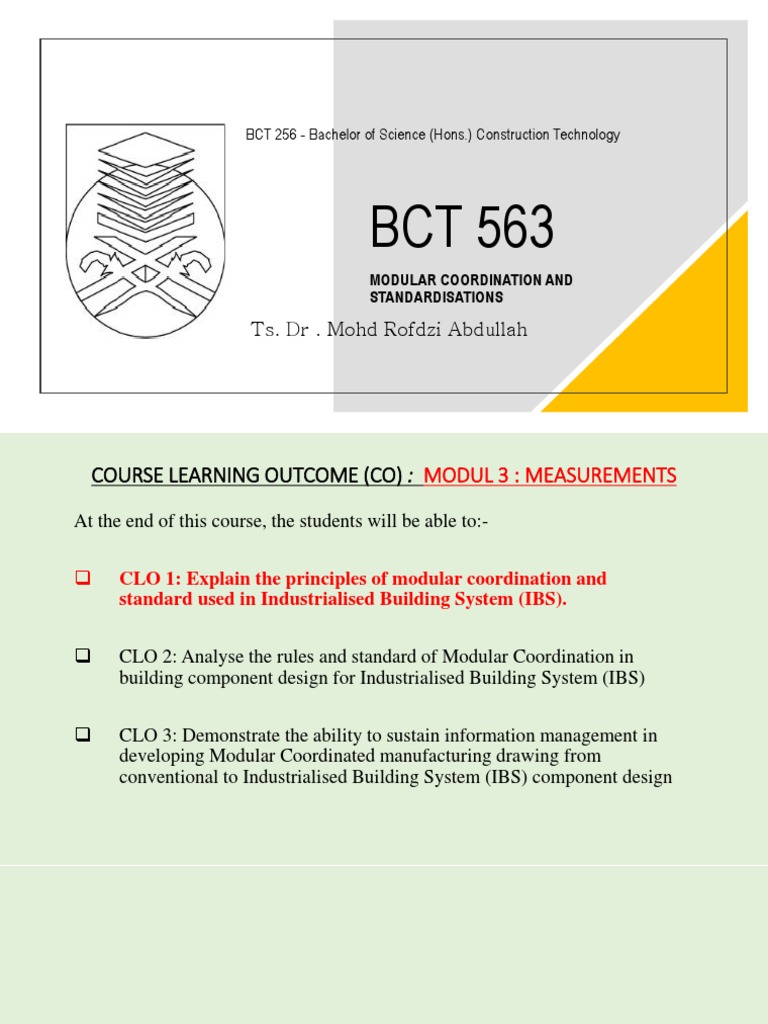 BCT 563 - Lecture 3 (MC Dimension and Measurement) | PDF