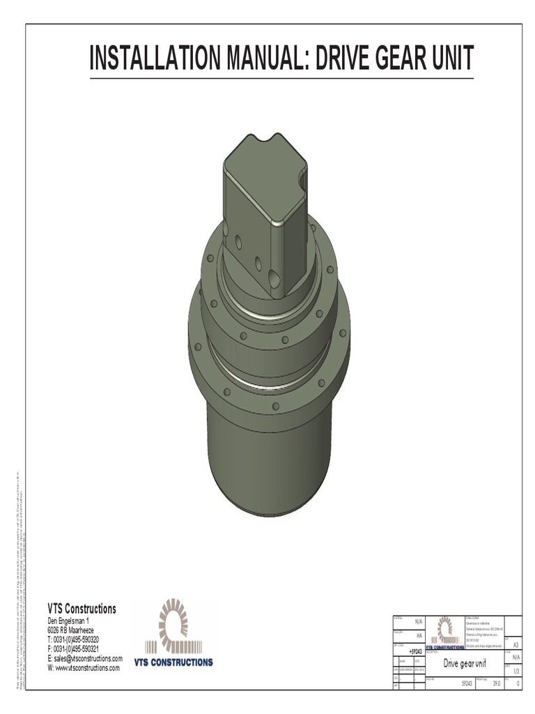 Komatsu PC20 Final Drive Overview | PDF