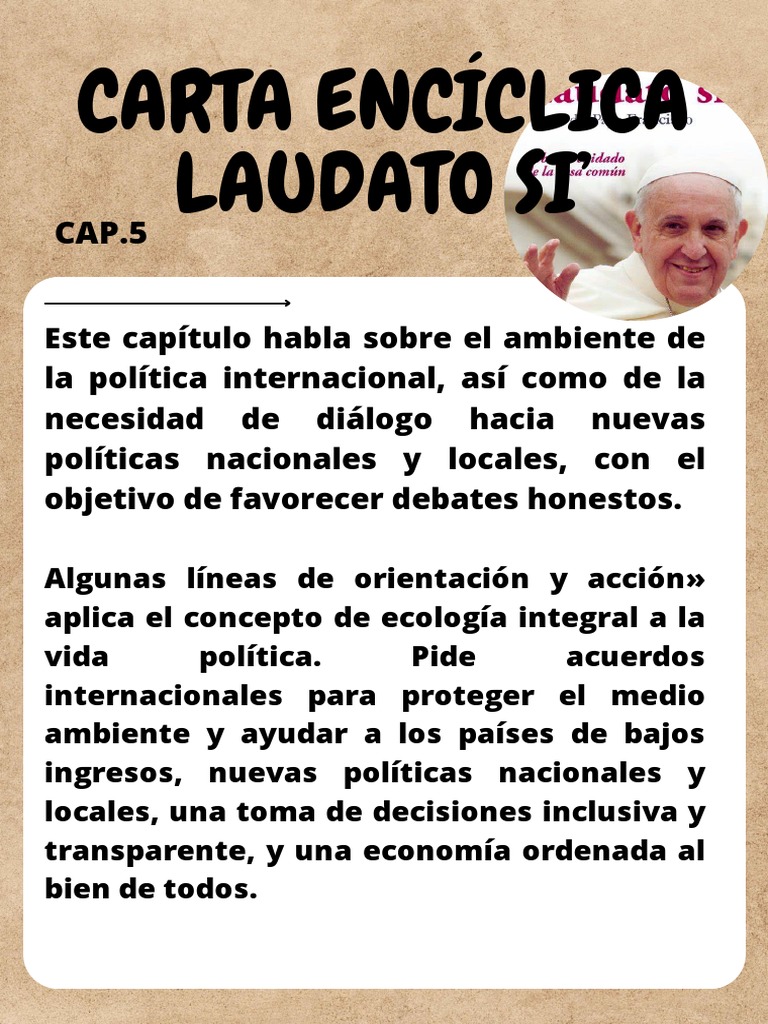Carta Encíclica Laudato Si' | PDF | Finanzas y dinero