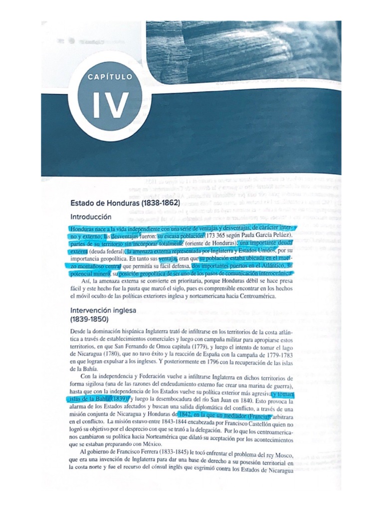 Historia de Honduras Capitulo IV | PDF