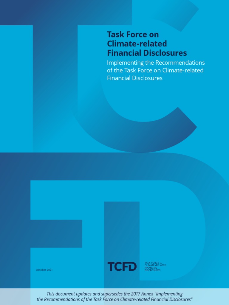 2021 TCFD Implementing - Guidance | PDF | Risk | Risk Management