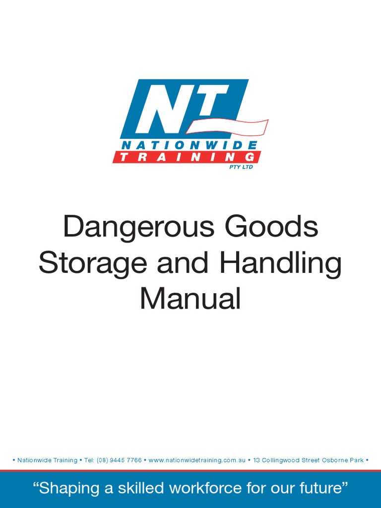 Dangerous Goods Storage Manual | PDF | Dangerous Goods | Safety