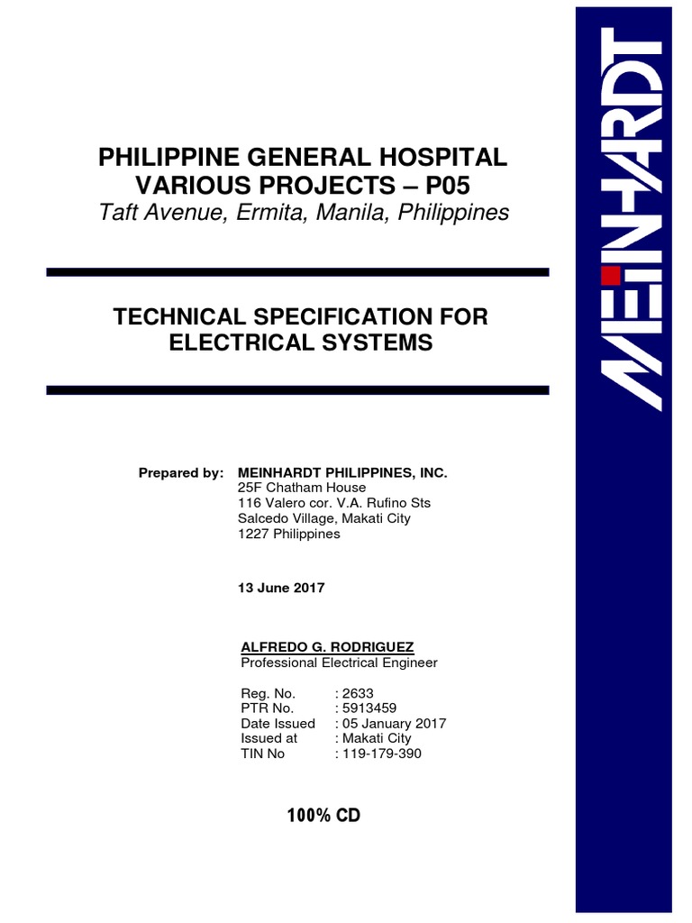 Electrical Systems Technical Specification | PDF | Specification (Technical Standard ...