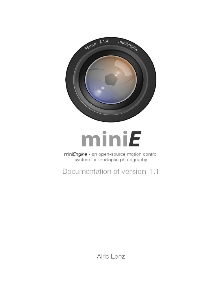Minie v1.1 Documentation | PDF | Arduino | Shutter Speed