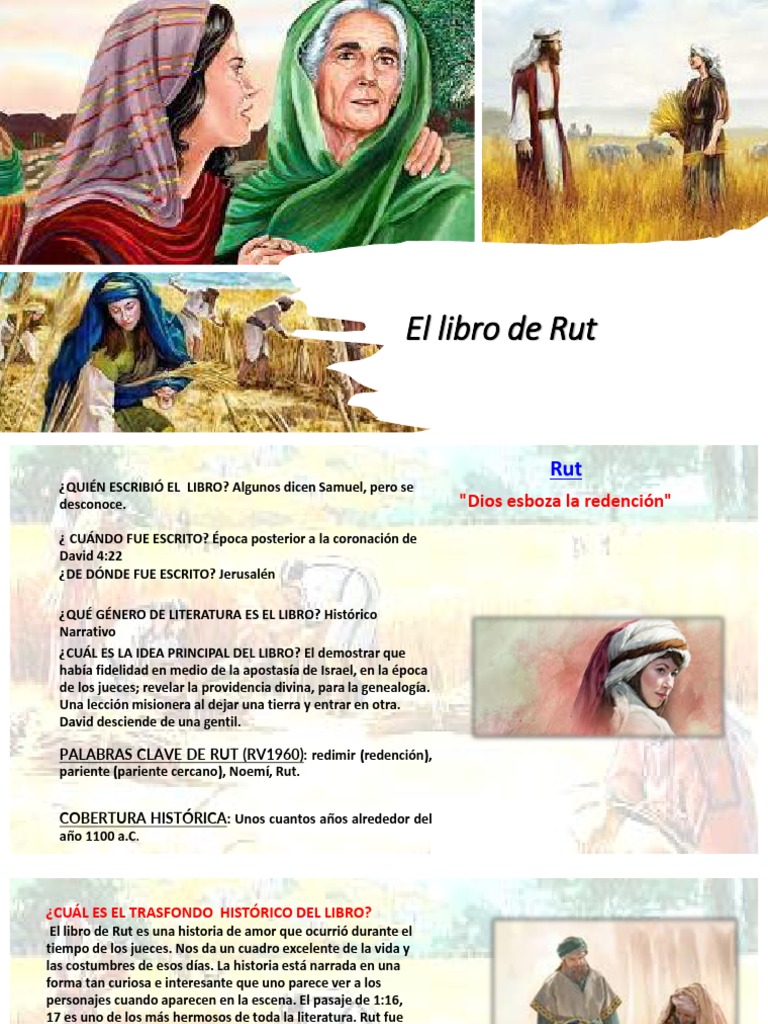 El libro de Rut | PDF | Libro de rut | Noemí (figura bíblica)