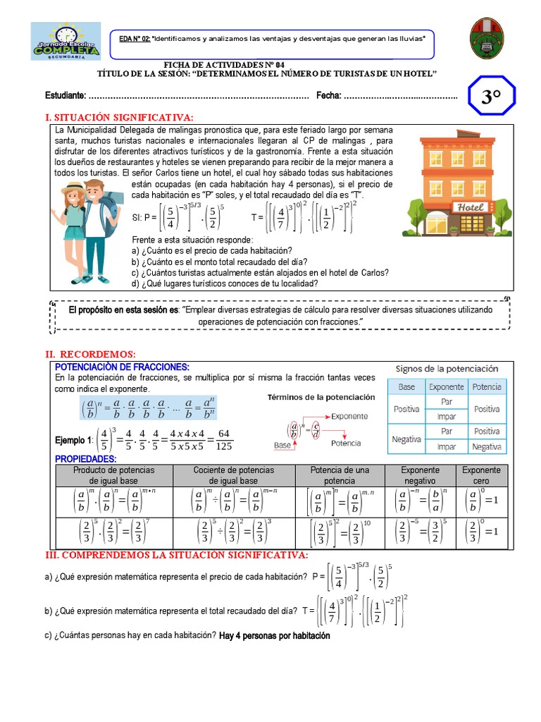 Solucion Ficha 4 - 3ero - Eda1 | PDF | Exponenciación | Multiplicación
