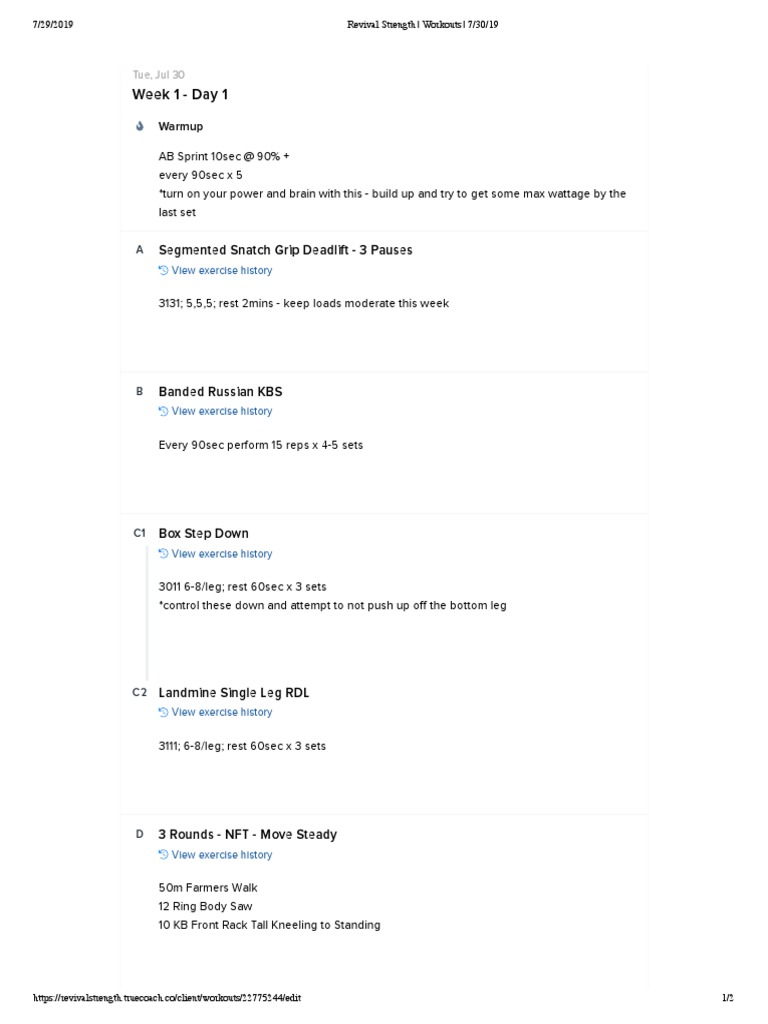 FBB Group Programming - Cycle 4 - Weeks 1-12 | PDF | Physical Exercise ...