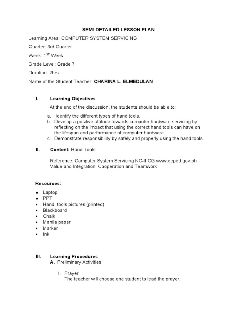 CSS Lesson Plan Second | PDF | Screw | Lesson Plan CSS Lesson Plan Second | PDF | Screw | Lesson Plan