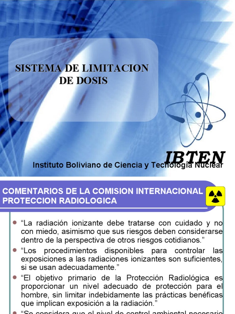 Sistema de Limitacion de Dosis RD | PDF | Radiación ionizante ...