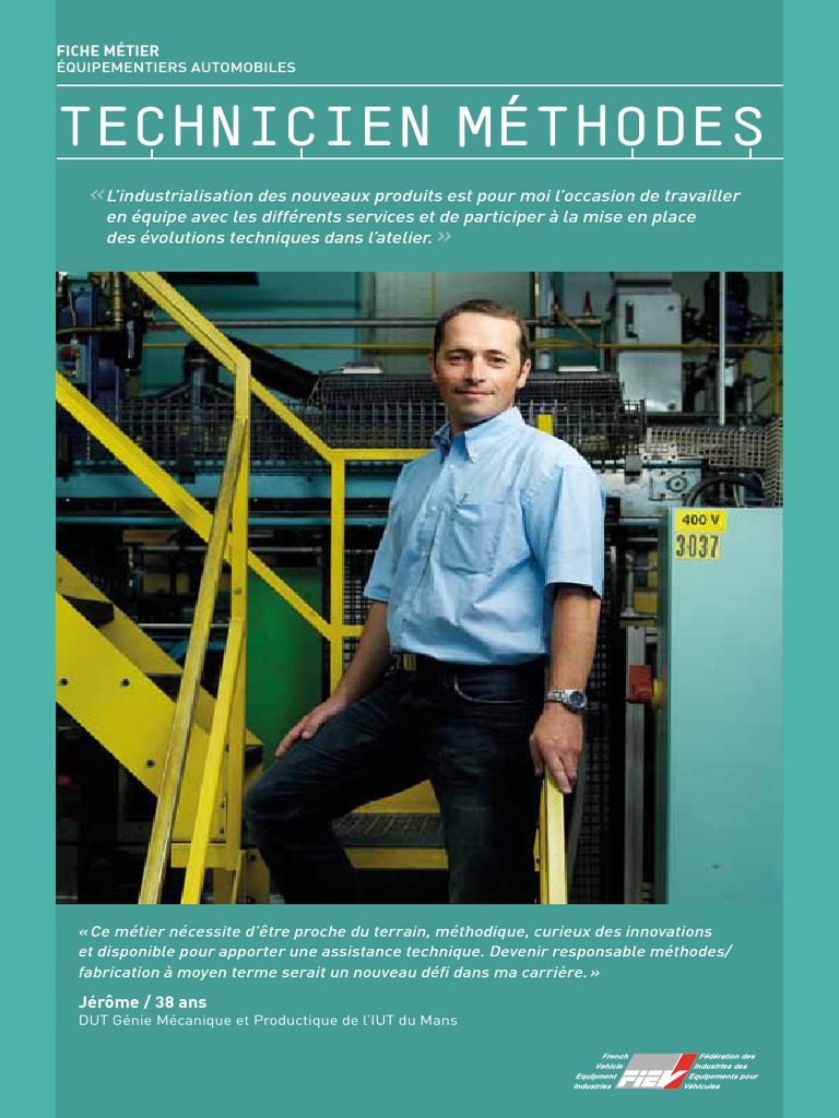 Technicien Methodes | PDF | Ergonomie et facteurs humains | Business