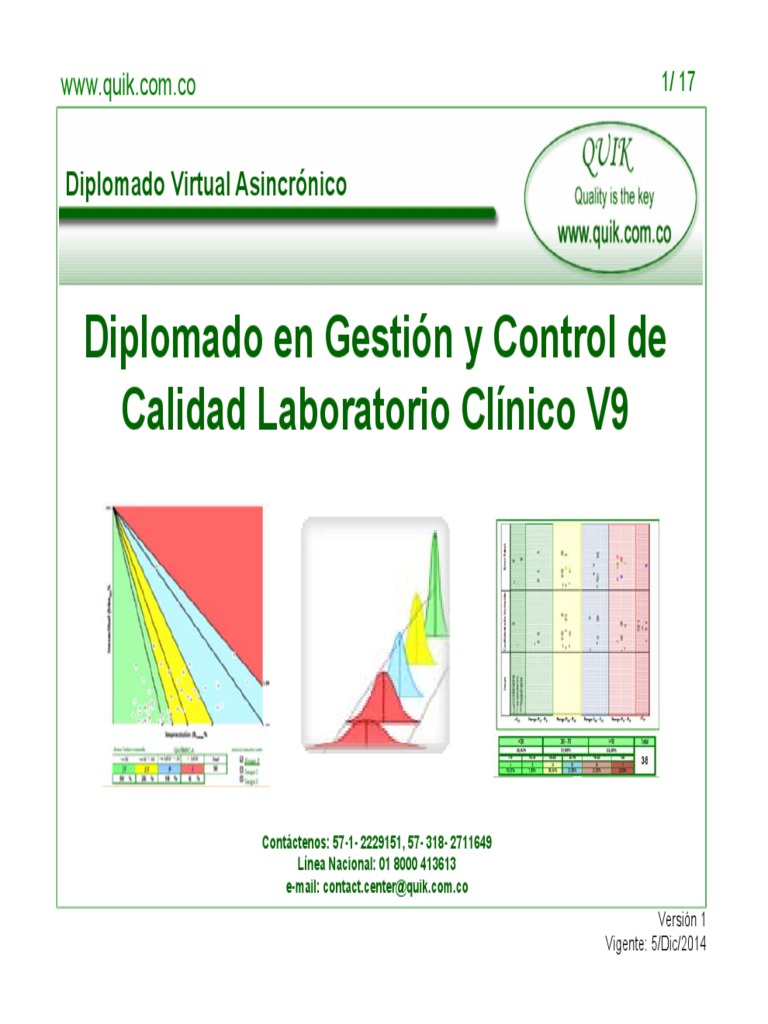 Diplomado en Calidad Laboratorio Clínico | PDF | Six Sigma | Laboratorios