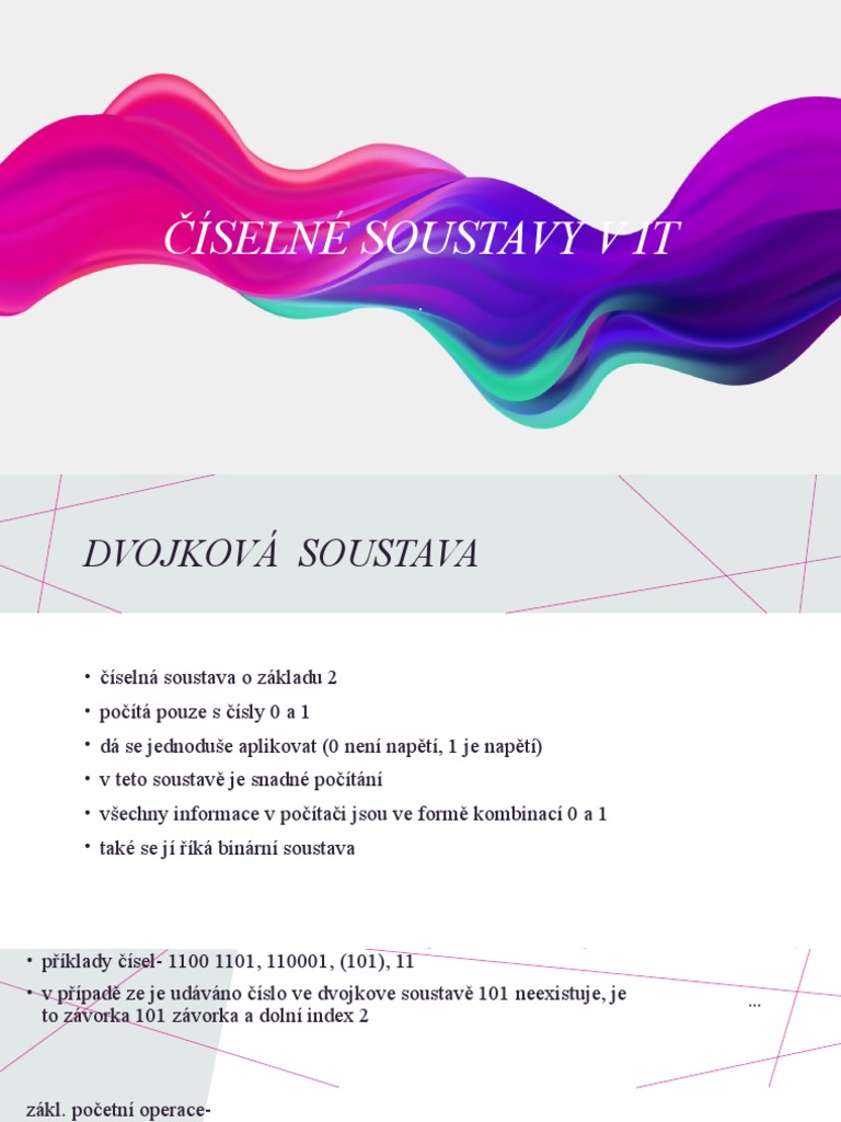Číselné Soustavy It | PDF