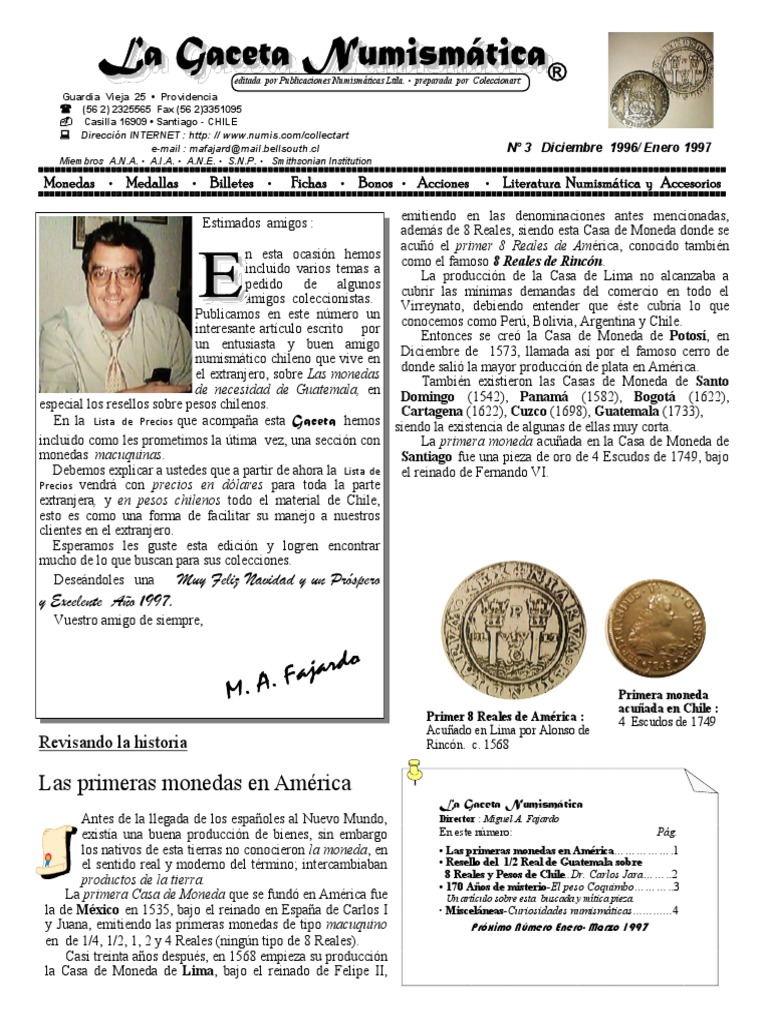 Gaceta 3 PDF | PDF | Monedas | Chile