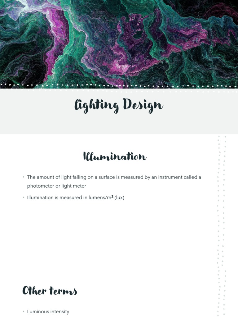 Lighting Design | PDF | Quantity | Light