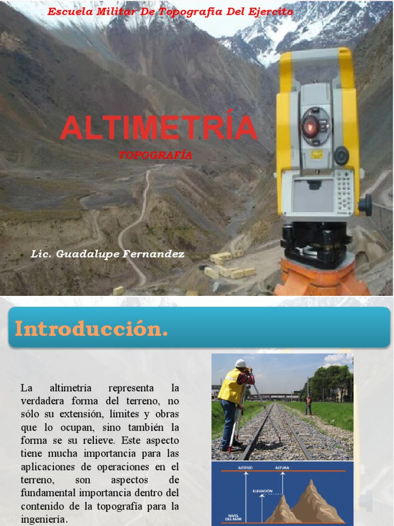 Altimetria Presentación | PDF | Topografía | Trigonometría
