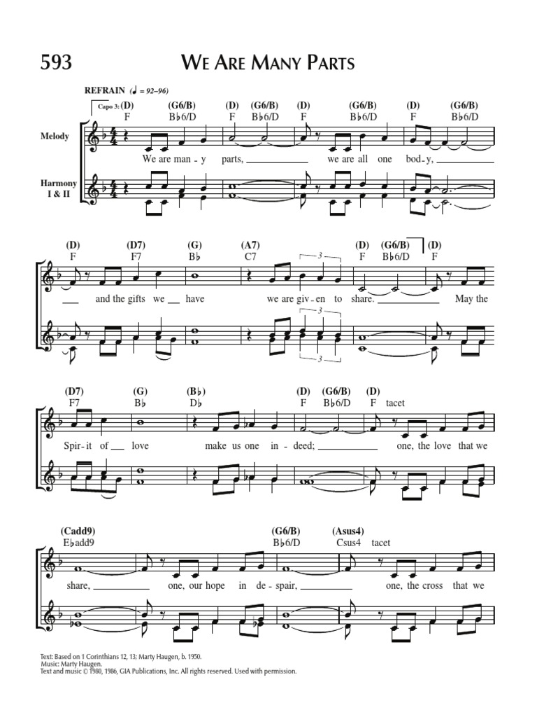 We Are Many Parts | PDF