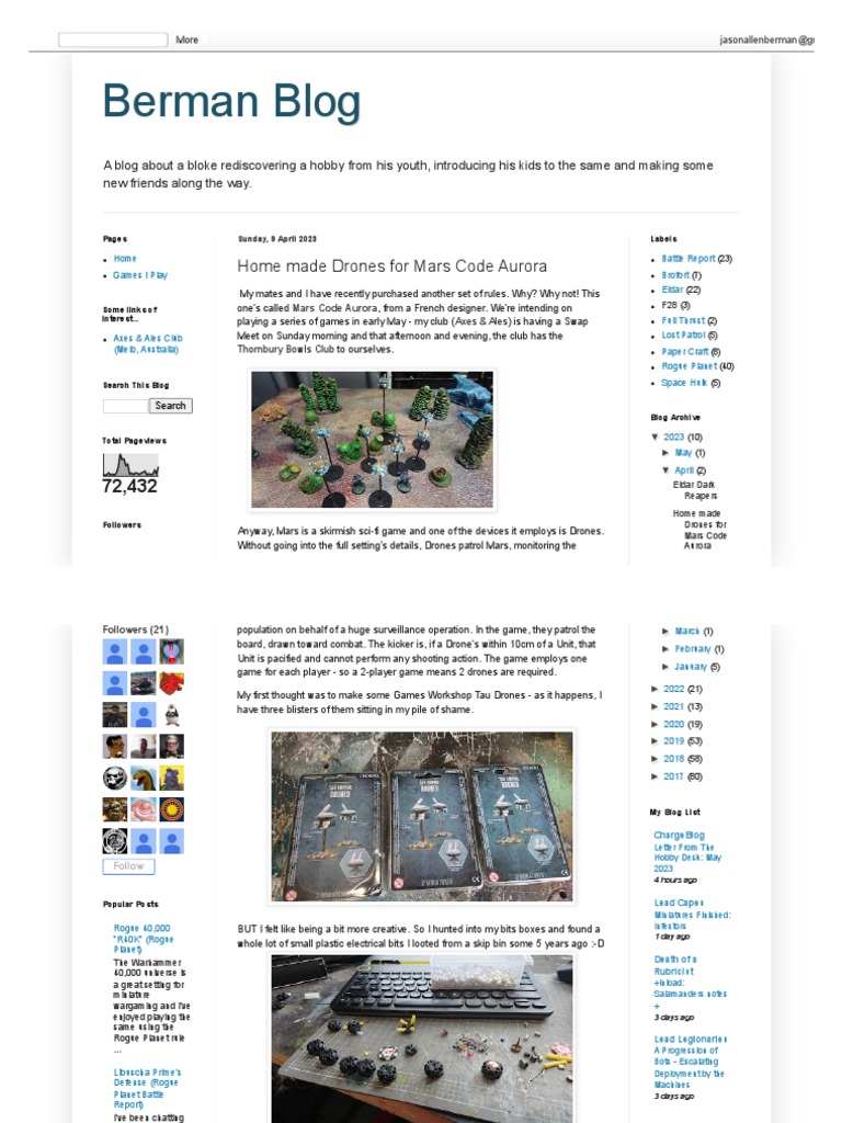 Berman Blog - Home Made Drones For Mars Code Aurora | PDF