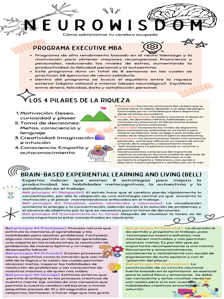 Infografía Neurowisdom | PDF | Motivación | Motivacional