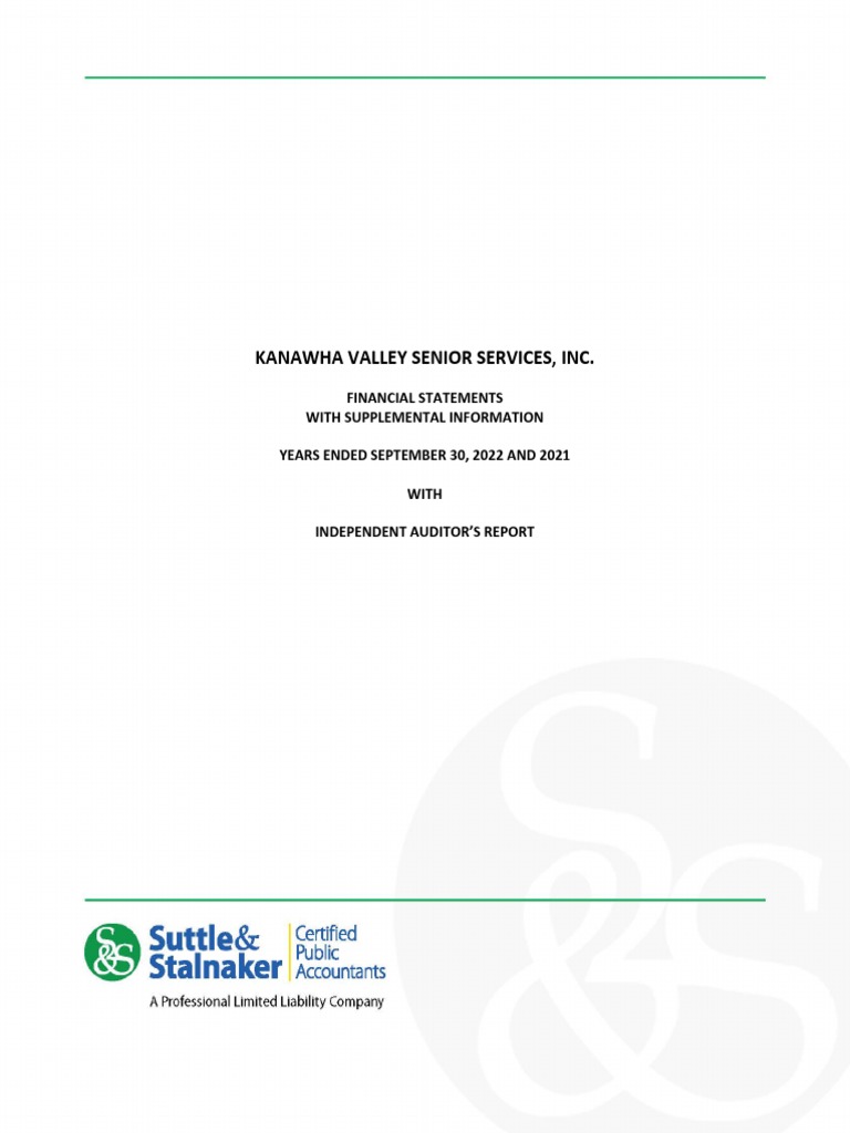 KVSS 2022 Financial Statement | PDF | Audit | Financial Audit