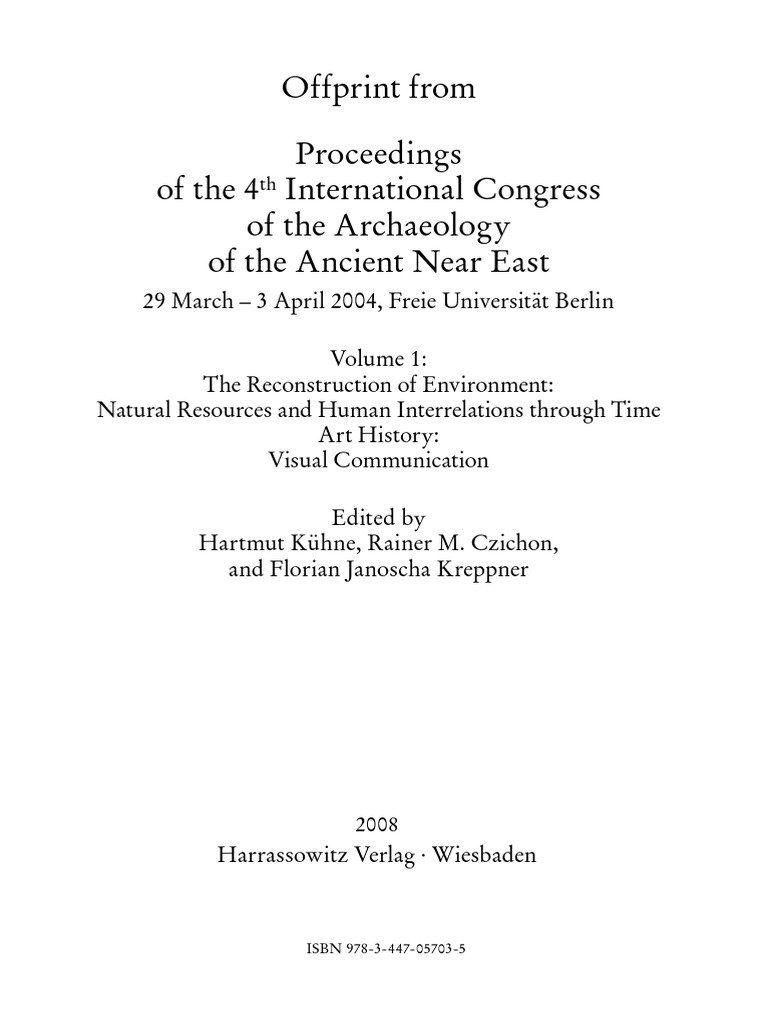 Decoding Nabataean Betyls in H Kuhne R M | PDF | History