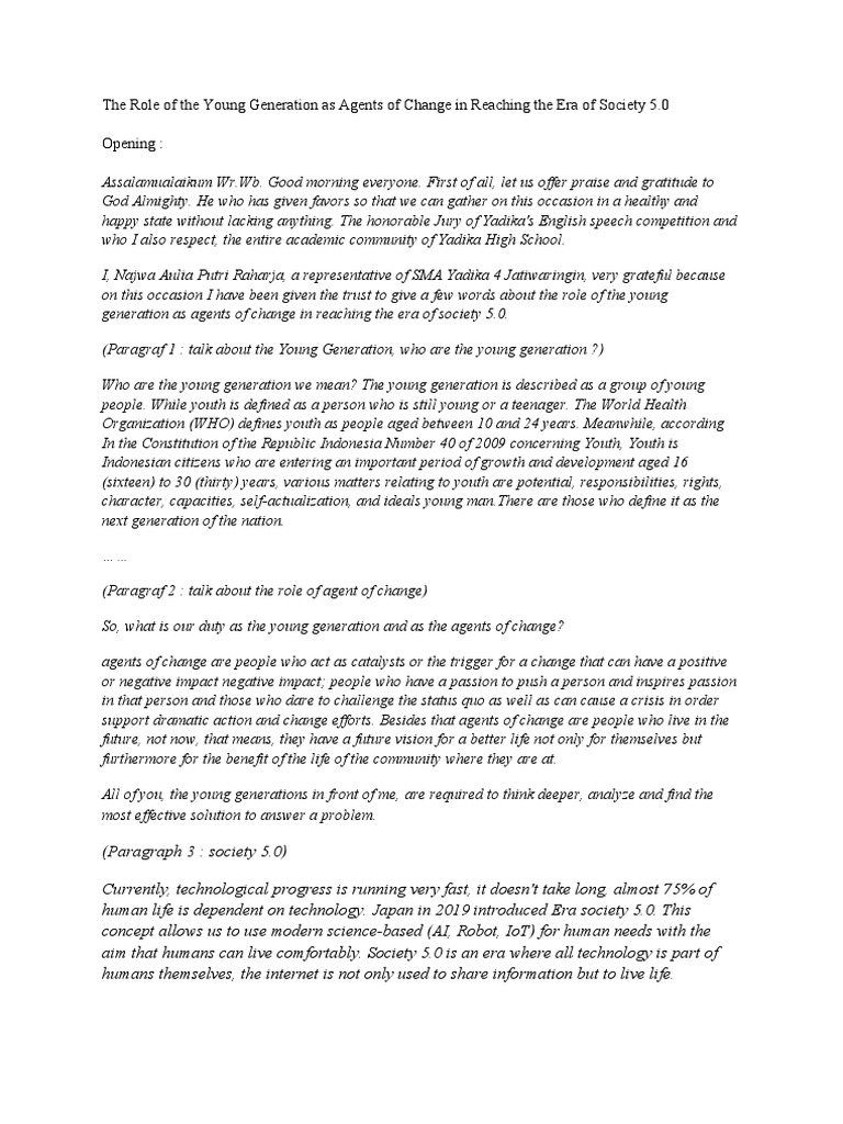 Speech Script (Edit) | PDF | Artificial Intelligence | Intelligence (AI ...