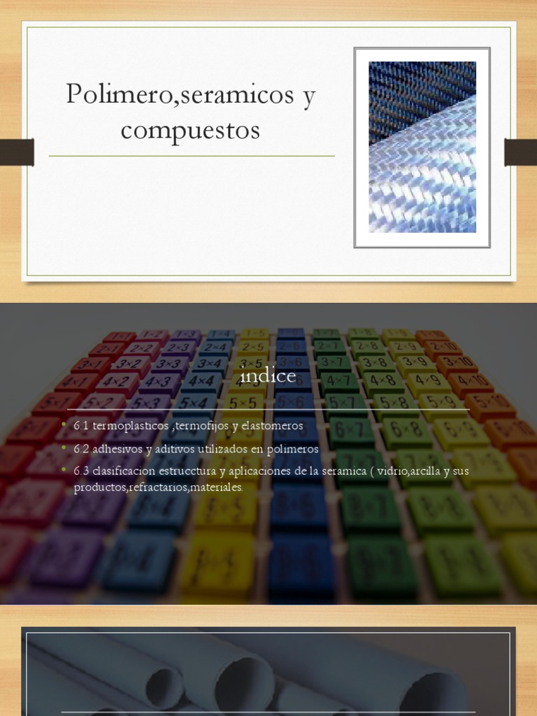 Polímeros, Cerámicos y Compuestos: Guía Completa | PDF | Polímeros ...