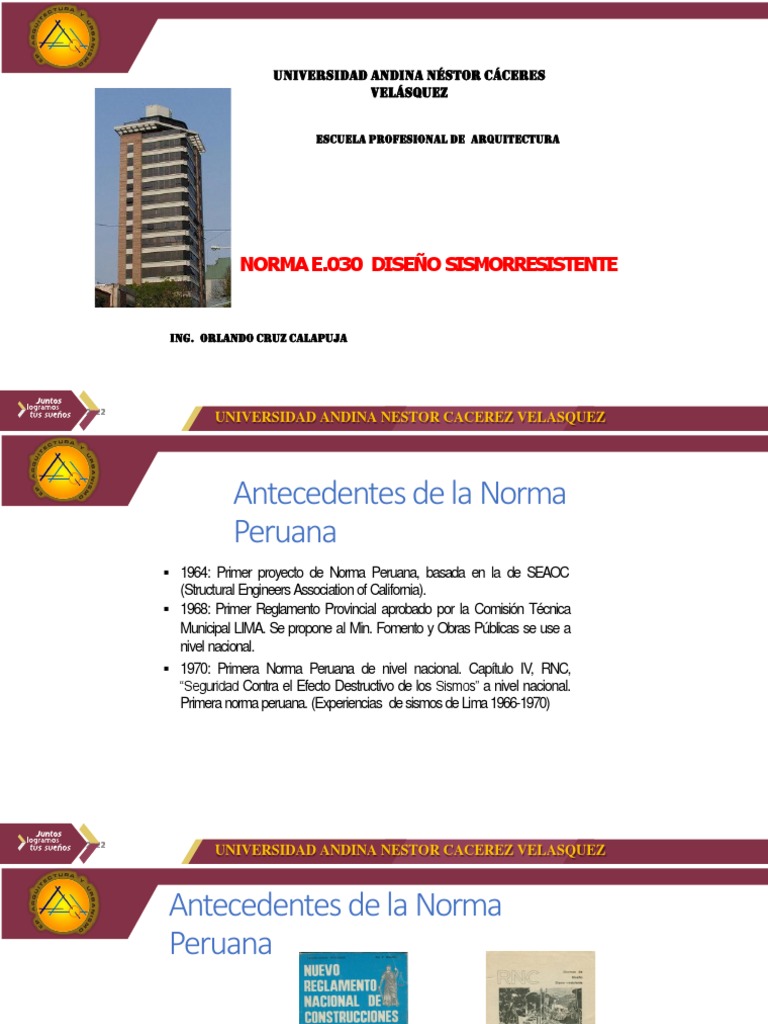 Norma E.030 Diseño Sismorresistente | PDF | Fundación (Ingeniería) | Ingeniero civil
