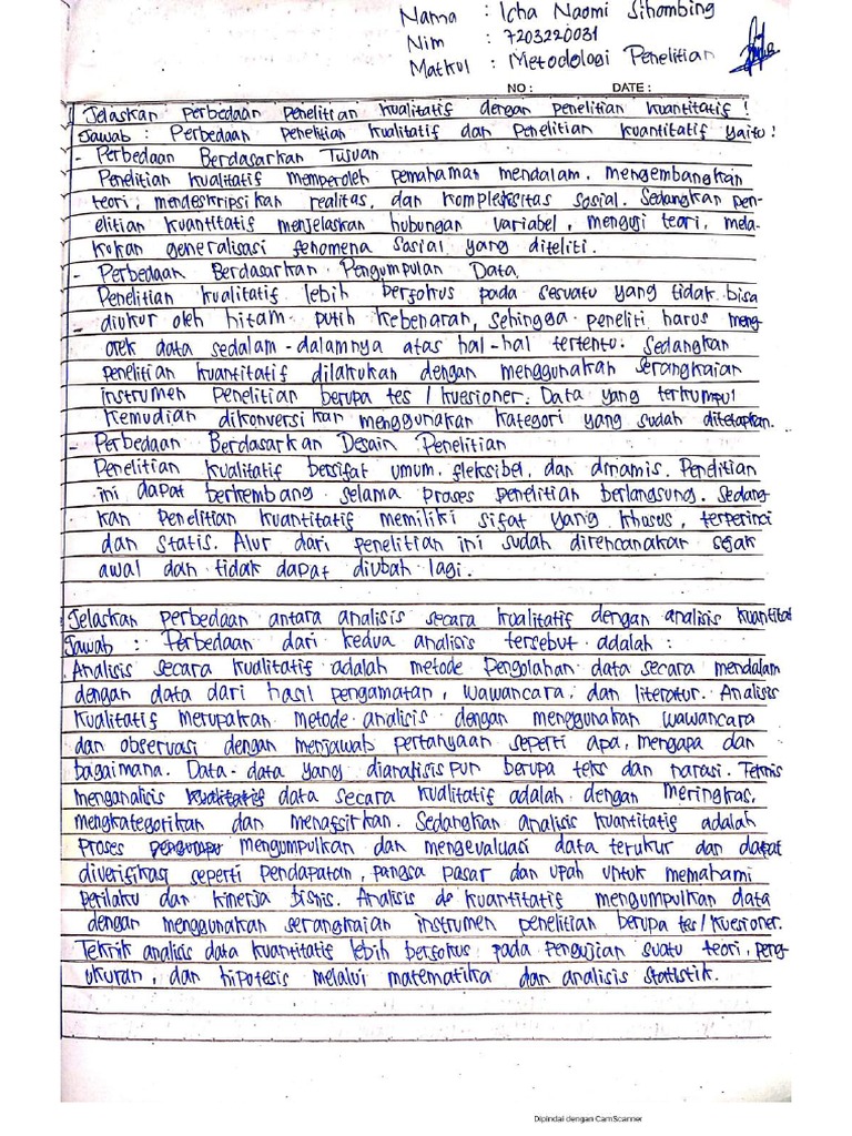 Uas Metopel Icha | PDF