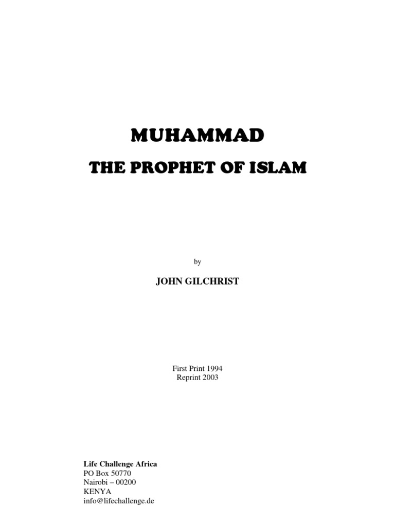 Muhammad The Prophet of Islam | PDF | Muhammad | Mecca