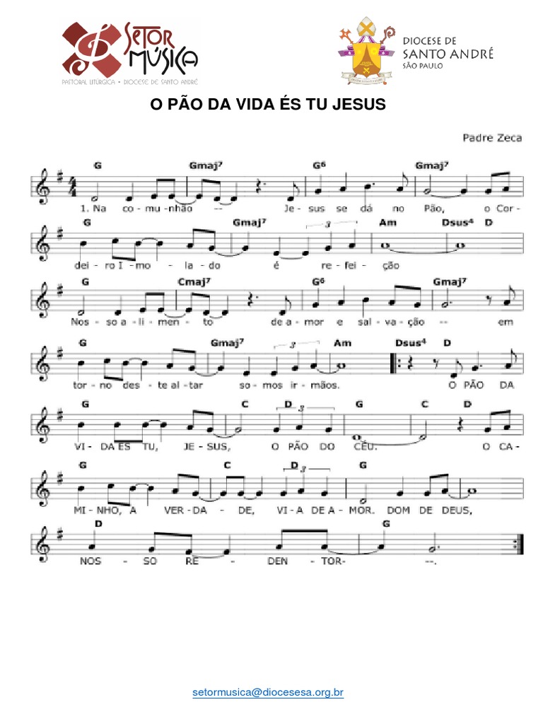O-PÃO-DA-VIDA-ÉS-TU-JESUS | PDF