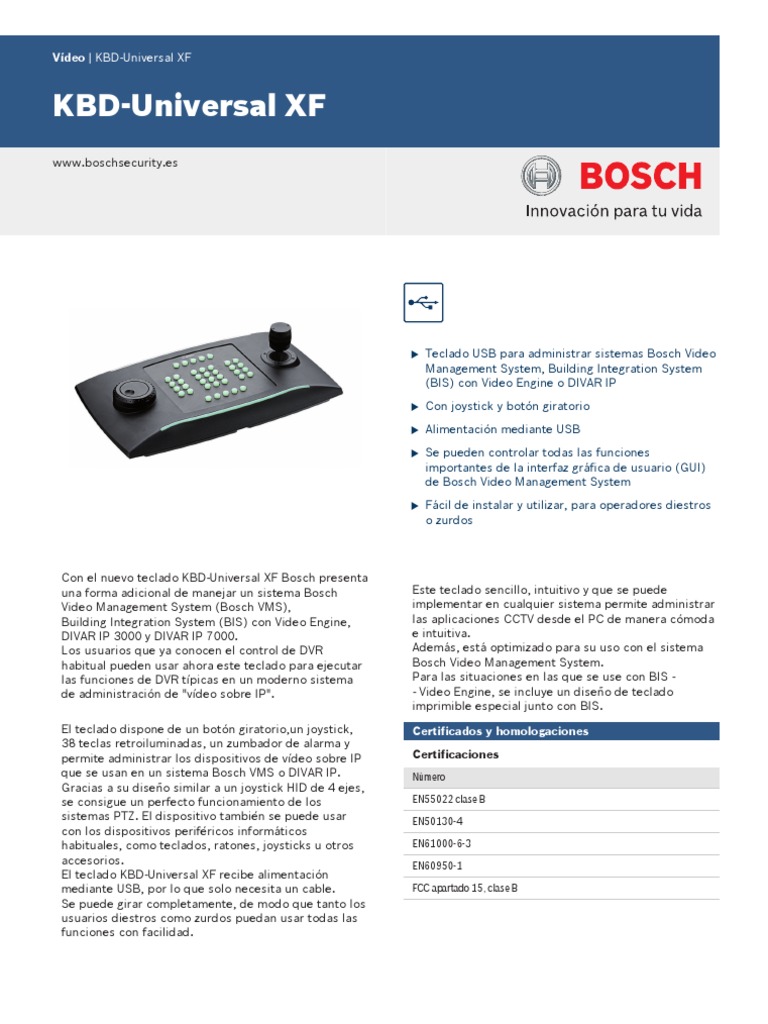 DS KBD Universal XF Data Sheet esES 18228873483 | PDF | USB | Microsoft Windows