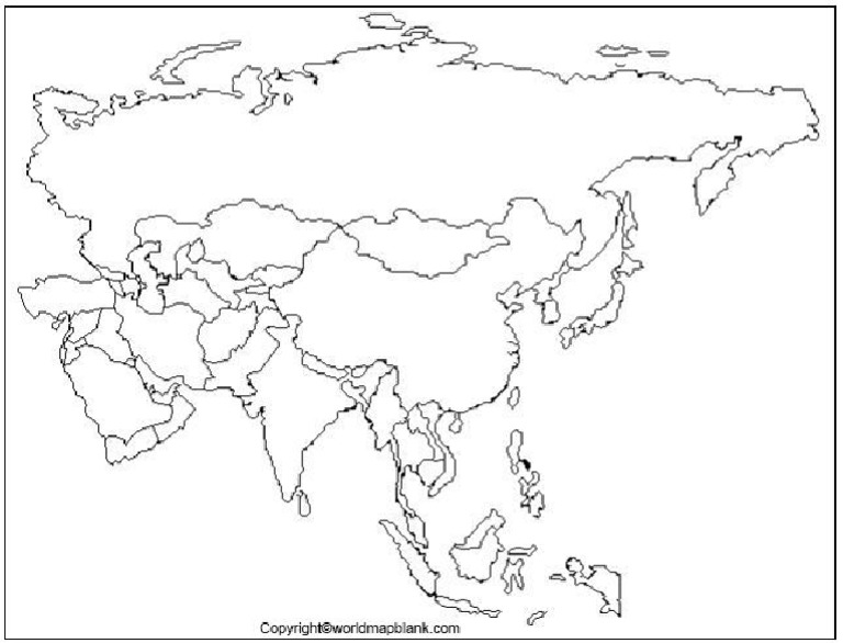 Blank Asia Map | PDF