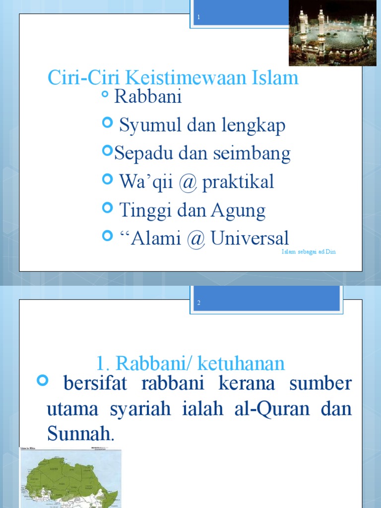 Ctu101 Minggu 1.1 Keistimewaan Islam | PDF