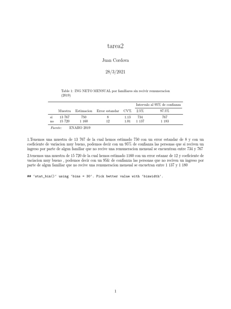 Econometria Tarea 2 | PDF | Análisis estadístico | Enseñanza de matemática